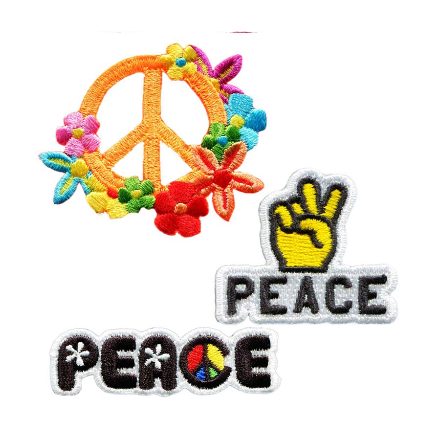 PEACE-Embroidered Sticker Pack - Dah Jeng Embroidery Inc.
